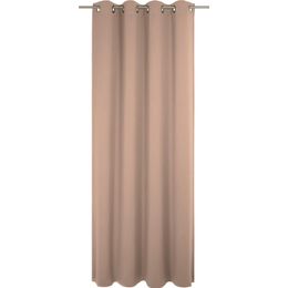 Vorhang Adam, B:145cm H:145cm, beige, Baumwolle (Bio-Baumwolle), Wohnzimmer, Gardinen, "Uni Collection light", aus 100% Bio-Baumwolle, Vorhang nach