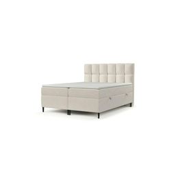 maison de r&ecirc;ve Boxspringbett mit Stauraum &brvbar; beige &brvbar; Ma&szlig;e (cm): B: 202 H: 125 &raquo; H&ouml;ffner