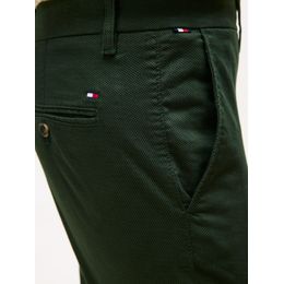 Tommy Hilfiger Herren Chinohose "BLEECKER PRINTED ST"riverbed gr&uuml;n, Gr. 38, Web, Obermaterial: 97% Baumwolle, 3% Elasthan, Hosen, Slim Fit,