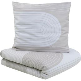 Bettw&auml;sche s.Oliver "s.Oliver Satinbettw&auml;sche", natur, B/L: 140cm x 200cm, 1 Stk., 1 Stk., Mako-Satin, B/L: 70cm x 90cm, 2, Mako-Satin, Obermaterial: 100% Baumwolle, Bettw&auml;sche, Bettw&auml;sche, in leichten Naturt&ouml;nen