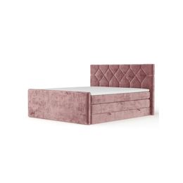 maison de r&ecirc;ve Boxspringbett mit Stauraum &brvbar; rosa/pink &brvbar; Ma&szlig;e (cm): B: 202 H: 118 &raquo; H&ouml;ffner