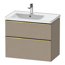 Duravit Waschtischunterschrank D-Neo 78,4x45,2cm, 1 Kast, B L, gol pol/Leinen (DE4357034750000)