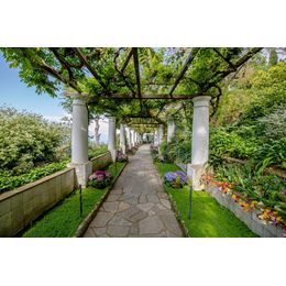 Fototapete papermoon "Capri Pergola", bunt, B:5m L:2,8m, Vlies, Tapeten
