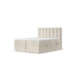 maison de r&ecirc;ve Boxspringbett mit Stauraum Sansa &brvbar; beige &brvbar; Ma&szlig;e (cm): B: 182 H: 120 &raquo; H&ouml;ffner