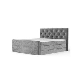 maison de r&ecirc;ve Boxspringbett mit Stauraum &brvbar; grau &brvbar; Ma&szlig;e (cm): B: 222 H: 118 &raquo; H&ouml;ffner