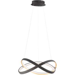 NOVA LUCE LED-H&auml;ngeleuchte "ODREY", schwarz (schwarz, gold), 1, &Oslash; 50cm, 1 Stk., Leuchten