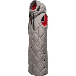 Navahoo Damen Steppweste "Schnuckel", grau, Gr. S, Oberstoff: 100% Polyester. Futter: 100% Polyester. Wattierung: 100% Polyester, Westen, warme Damen