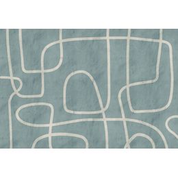 Livingwalls Fototapete LIVING WALLS "Walls by Patel Serengeti", blau, B:4m L:2,7m, Vlies, Tapeten, Vlies, Wand