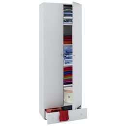 Kleiderschrank Vcm "Kleiderschrank Jugendschrank Vandol Dreht&uuml;ren S", wei&szlig;, B:70cm T:40cm, Obermaterial: 100% Holz Wood., Schr&auml;nke, Kleiderschrank