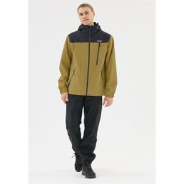 WEATHER REPORT Herren Outdoorjacke "DELTON W-PRO15000", braun, Gr. XXXL, bedruckt, mehrfarbig, 94% Polyester, 6% Elasthan, Jacken, ist atmungsaktiv,