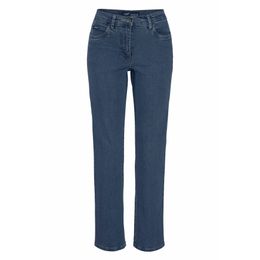 Arizona Damen Gerade Jeans "Annett", blau, Basic, Gr. 34, clean, Jeans, Obermaterial: 98% Baumwolle, 2% Elasthan, Jeans, bequeme Passform,