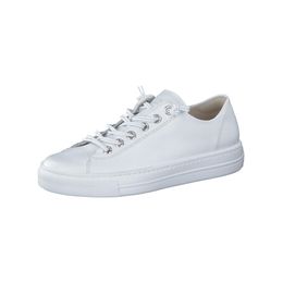 Paul Green Damen Sneaker "Paul Green Sneaker Glattleder", Gr. 43wei&szlig;, silber, Glattleder, Schuhe
