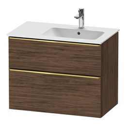 Duravit Waschtischunterschrank D-Neo 81x46,2cm, 1 Kast, B R, g pol/Nussb dkl. (DE4367034210000)