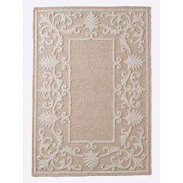 HEINE HOME Teppich, Braun, Gr. 60x90 cm - rechteckig, Teppiche, Material: Schurwolle