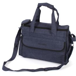CHIC 4 BABY Wickeltasche CHIC4BABY "Komfort, jeans navy", Baby, Gr. B/H/T: 40cm x 30cm x 20cm, blau (navy), Polyester, Taschen