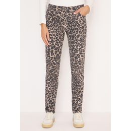 Cecil Damen Comfort-fit-Jeans, braun, Gr. 36, Jeans, 81% Baumwolle, 17% Polyester, 2% Elasthan, Jeans, 5-Pocket-Style