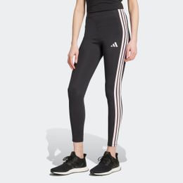 Damen Trainingstights "W 3S SJ LEG", schwarz, Gr. XS, adidas Sportswear, Obermaterial: 90% Baumwolle, 10% Elasthan, Hosen, sportlicher Look mit
