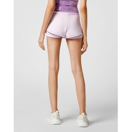 Plein Sport Damen Jogg-Bermudas "Sportshorts"30, lila, Gr. XL, Obermaterial: 90% Polyester, 10% Elasthan, Hosen