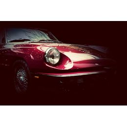 Fototapete papermoon "Retro-Oldtimer", bunt, B:5m L:2,8m, Vlies, Tapeten