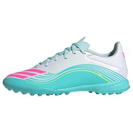 adidas Performance Fu&szlig;ballschuh 'F50 Messi League' Herren Gr&ouml;&szlig;e 44.5/45 t&uuml;rkis / neongelb / pink / wei&szlig;