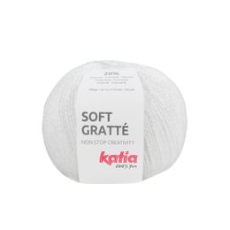 Soft Gratt&eacute; von Katia, Wei&szlig;, aus Polyacryl
