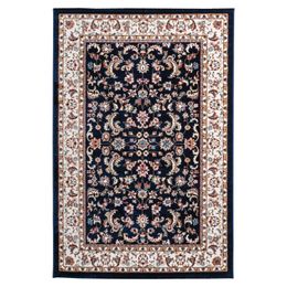 Teppich Kayoom "Safa 751", blau, B:120cm H:15mm L:170cm, Polyester, Teppiche, Teppich, Kurzflor, Orient, Deko, Fu&szlig;bodenheizungsgeeignet, Wohnzimmer