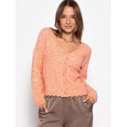 Sassyclassy Strickjacke Damen Gr&ouml;&szlig;e S koralle