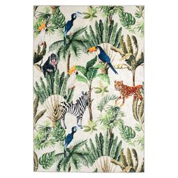 Teppich Kayoom "Exus 223", multi, B:160cm H:5mm L:230cm, Polyester, Teppiche, Teppich, Kurzflor, Modernes Muster, Deko, Wohnzimmer