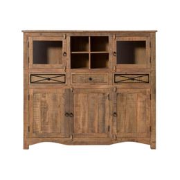 Highboard Akazie 160x40x140 natur versiegelt NATURE OF SPIRIT #339
