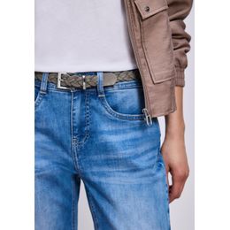 Lederg&uuml;rtel Street One, Damen, Gr. 90, soft sand, Stoff, 100% Rindsleder, unifarben, G&uuml;rtel Lederg&uuml;rtel, Echtleder