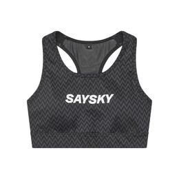 Saysky Zig Zag Combat Sports Bra Bekleidung Damen schwarz