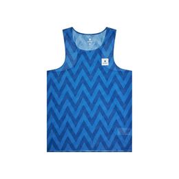 Saysky Zig Zag Flow Air Singlet Bekleidung Herren blau