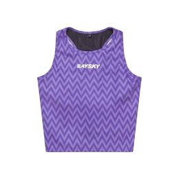 Saysky Zig Zag Combat Crop Top Bekleidung Damen lila