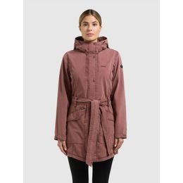 Anorak Khujo "PREA", Herren, Gr. L, grapeful rot, Web, 75% Baumwolle, 25% Nylon, unifarben, regular fit, eingesetzt mit Druckknopf, Jacken