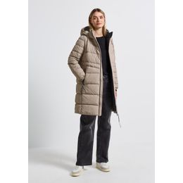 Street One Damen Steppmantelsmooth champagne, Gr. 44, unifarben, Stoff, Obermaterial: 100% Polyester. Futter: 100% Nylon. F&uuml;llung: 100% Polyester,