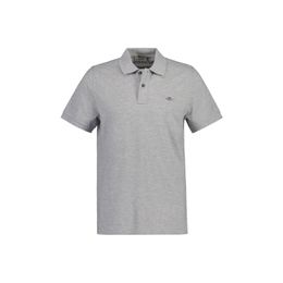 Gant Herren Poloshirt "Poloshirt Regular Shield Pique Polo 1er Pack", grau, Gr. M, Obermaterial: 100% Baumwolle CO., Shirts
