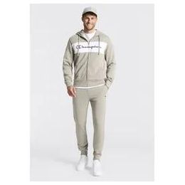 Sweatanzug Champion "Hooded Full Zip Suit", Herren, Gr. XXL, mdg, mdg, wht, Obermaterial: 55% Baumwolle, 45% Polyester, Sportanz&uuml;ge, mit Kapuze, mit durchgehendem Rei&szlig;verschluss, f&uuml;r Sport und Freizeit
