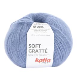 Soft Gratt&eacute; von Katia, Hellblau, aus Polyacryl
