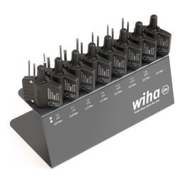 wiha Drehmoment-Schraubendreher mit Schl&uuml;sselgriff Set easyTorque Key TX, TXPlus&reg; 23-tlg. fest voreingestellte Drehmomentbegrenzung im Werkbankst&auml;nder (47198)