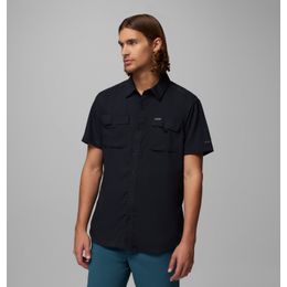 Columbia Herren Funktionshemd, schwarz, Gr. S, Web, Obermaterial: 100% Polyester, Hemden, Kurzarm-Ausf&uuml;hrung, mit bequemer Passform, aus Polyester in