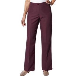 Damen Hose in weitem Schnitt burgund, Gr&ouml;&szlig;e 27