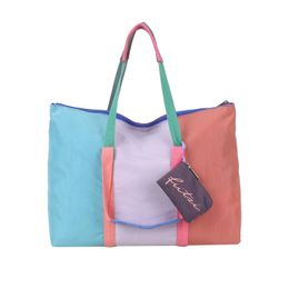 Henkeltasche Fritzi aus Preussen "My Shopper Limited Multi", Herren, Gr. B/H/T: 22,5cm x 31cm x 42,5cm, bunt, Nylon, mehrfarbig, Taschen, in tollem Farbmix mit Anh&auml;nger