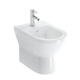 Vitra Integra Stand-Bidet 7039L003-0290 35,5x54cm, &Uuml;berlauf/Hahnloch mittig, mit seitlichen L&ouml;chern, wei&szlig;