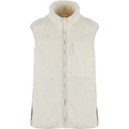 Steppweste Urban Classics "Urban Classics Sherpa Vest", Herren, Gr. L, sandwei&szlig;, 100% Polyester, Westen Steppweste