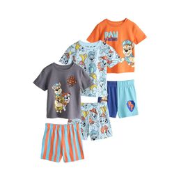 next Schlafanzug 'Paw Patrol' Jungen Gr&ouml;&szlig;e 80 pastellblau / gelb / dunkelgrau / orange
