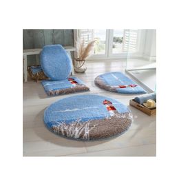 Badematte Grund Gr. 3, blau (aqua), (60cm x 90cm ), 1 Stk., Badematten, Badematte
