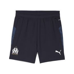 Sporthose Puma "Olympique de Marseille Trainingshose Jugendliche", M&auml;dchen, Gr. 140, Normalgr&ouml;&szlig;en, wei&szlig; (new navy wei&szlig; blau), Obermaterial: 100% Polyester. Taschenfutter: 100% Polyester. Besatz: 11% Elasthan, 89% Polyester, regular fit, Hosen Sporthose