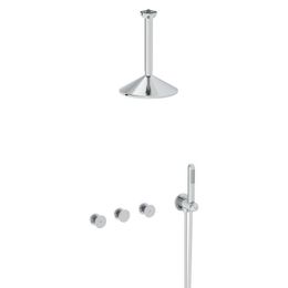 Vitra Liquid Fertigmontageset A42777 UP-Duschsystem, mit Kopfbrause, chrom