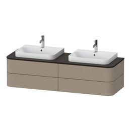 Duravit Waschtischunterschrank o. ES Happy D.2 Plus 40,8x160cm, 4 Schubk&auml;sten, BP b, leinen (HP4974B75750010)