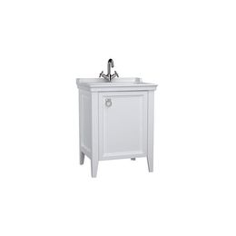Vitra Valarte Waschtisch-M&ouml;bel-Set 62259 64,5 x 53 x 88 cm, rechts, Korpus wei&szlig; matt/Waschtisch wei&szlig; hochglanz